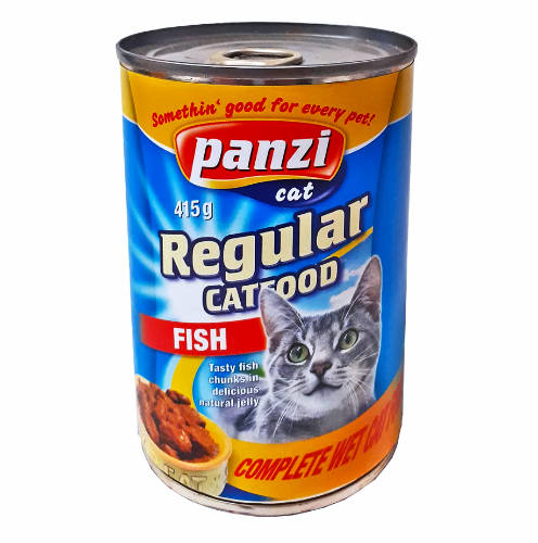 Panzi Regular Adult (hal) konzerv - Felnőtt macskák részére (415g)